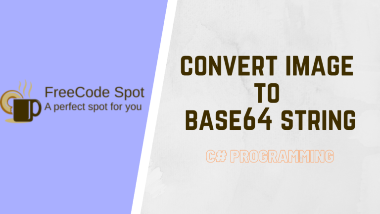 Convert an Image to Base64 String | FreeCode Spot