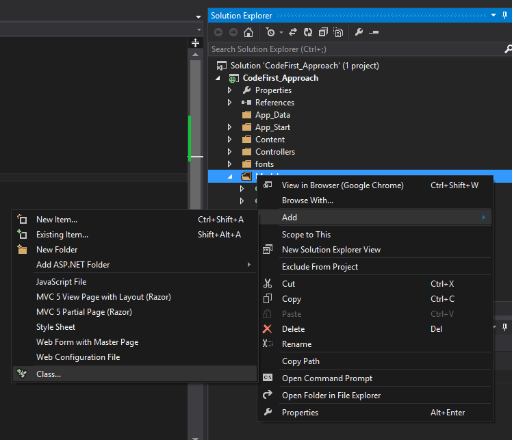 Aspnet Mvc Entity Frameworkcode First Approach Freecode Spot