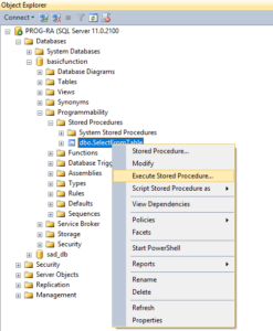 Create a Stored Procedure in SQL Server | FreeCode Spot