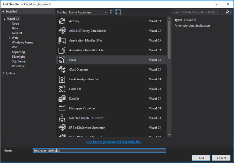 ASP NET MVC Entity Framework Code First Approach FreeCode Spot