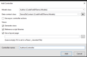 Code First Approach in ASP.NET MVC with Entity Framework