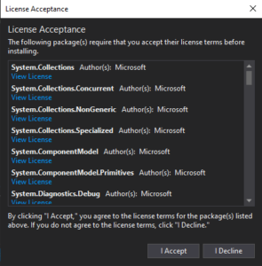 How to install Entity Framework Core