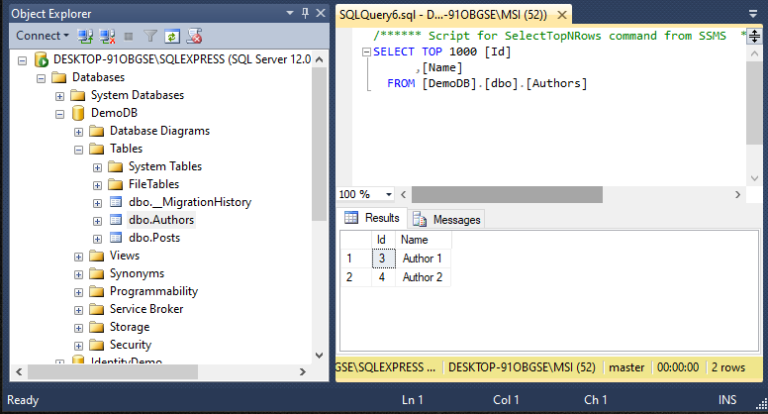 Code First Approach in ASP.NET MVC with Entity Framework