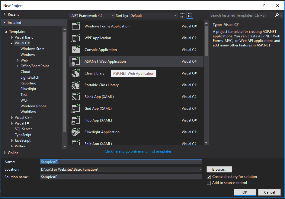 How To Start Web Api Project In Asp Net Mvc Freecode Spot