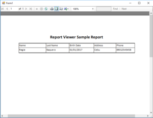 Adding Reportviewer on Windows Form Application | FreeCode Spot