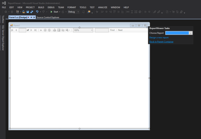 Adding Reportviewer on Windows Form Application | FreeCode Spot