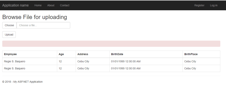 Import Data Using an Excel File In ASP.NET Core