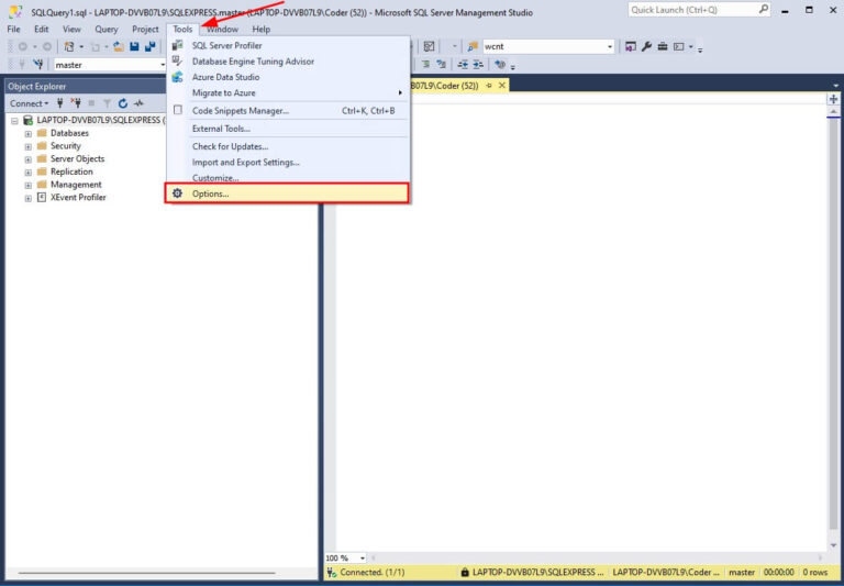 How to Enable Line Numbers in SQL Server Management Studio