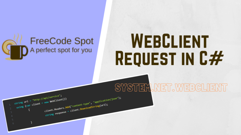 WebClient Request in ASP.NET Application | FreeCode Spot