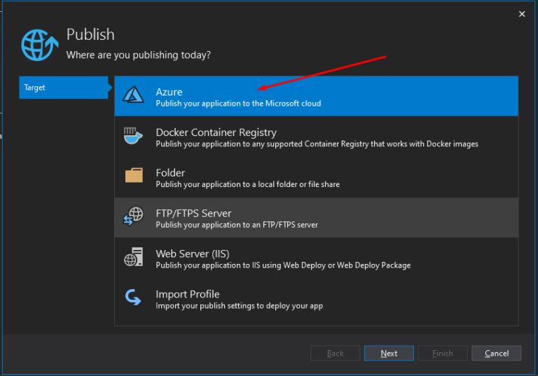 How to publish ASP NET Core 3.0 in Azure App Service
