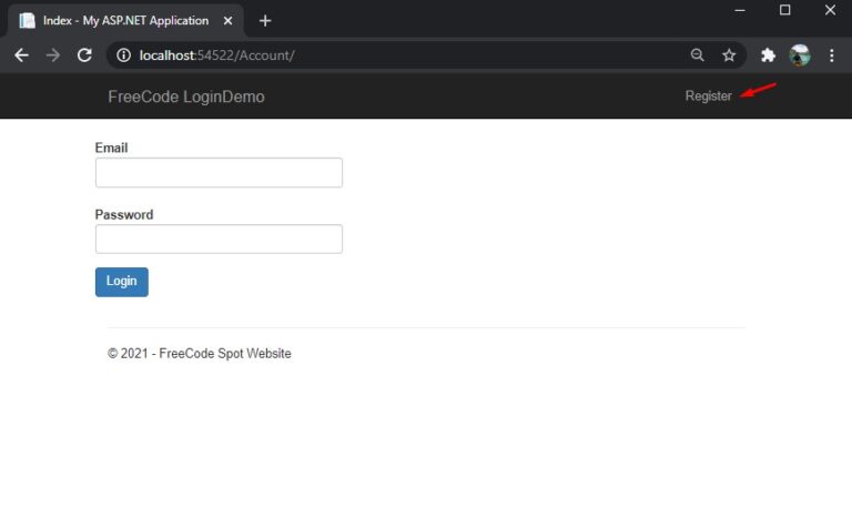 Login App using Form Authentication in ASP.NET MVC