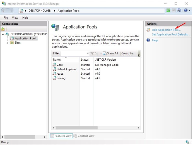 Deploy Aspnet Core Webapp To A Local Network Using Iis