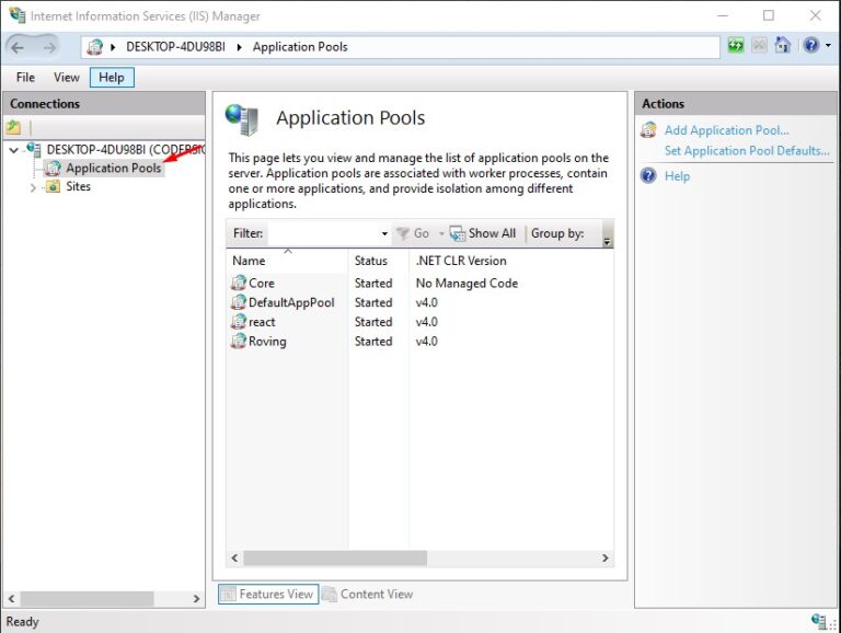 Deploy ASP.NET Core WebApp to a Local Network using IIS
