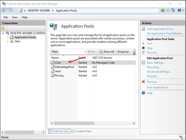 Deploy ASP.NET Core WebApp to a Local Network using IIS