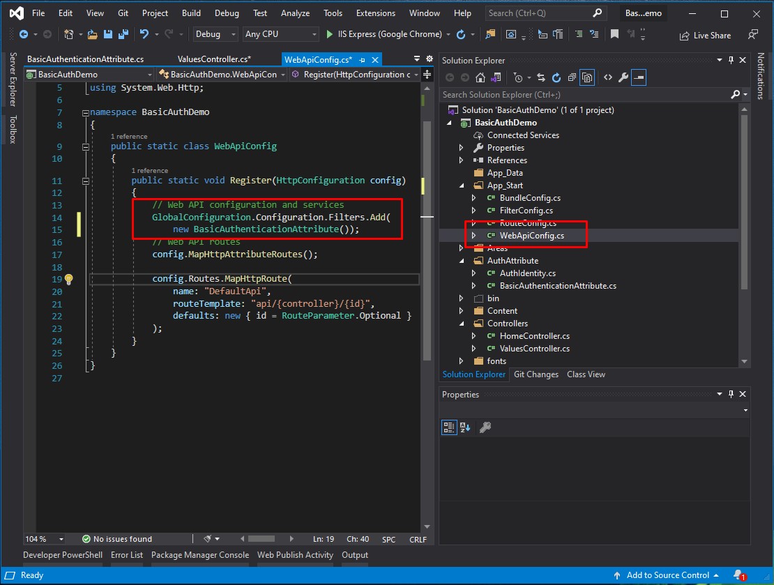 Secure Web API using Basic Authentication in ASP.NET MVC