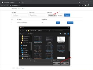 How to upload files in ASP.NET CORE
