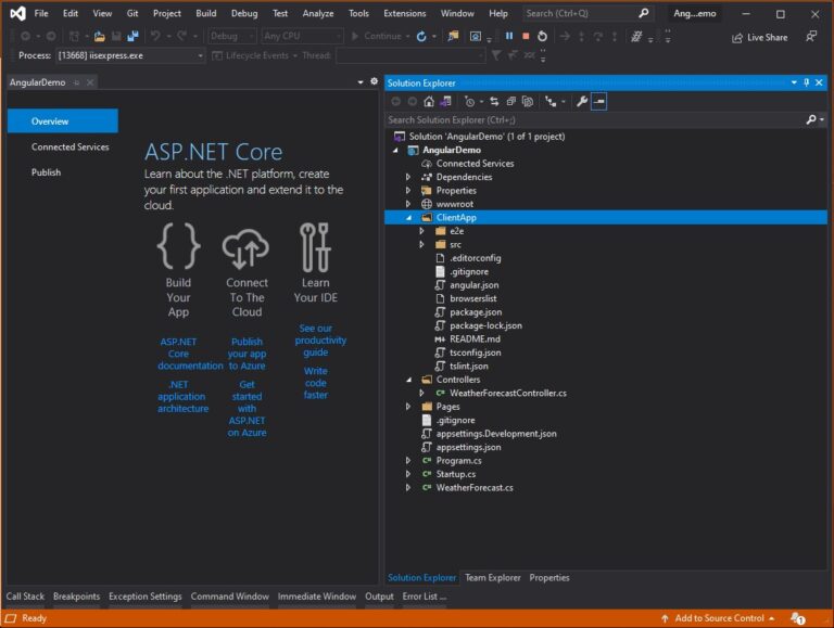 Angular Application With Aspnet Core Web Api Freecode Spot