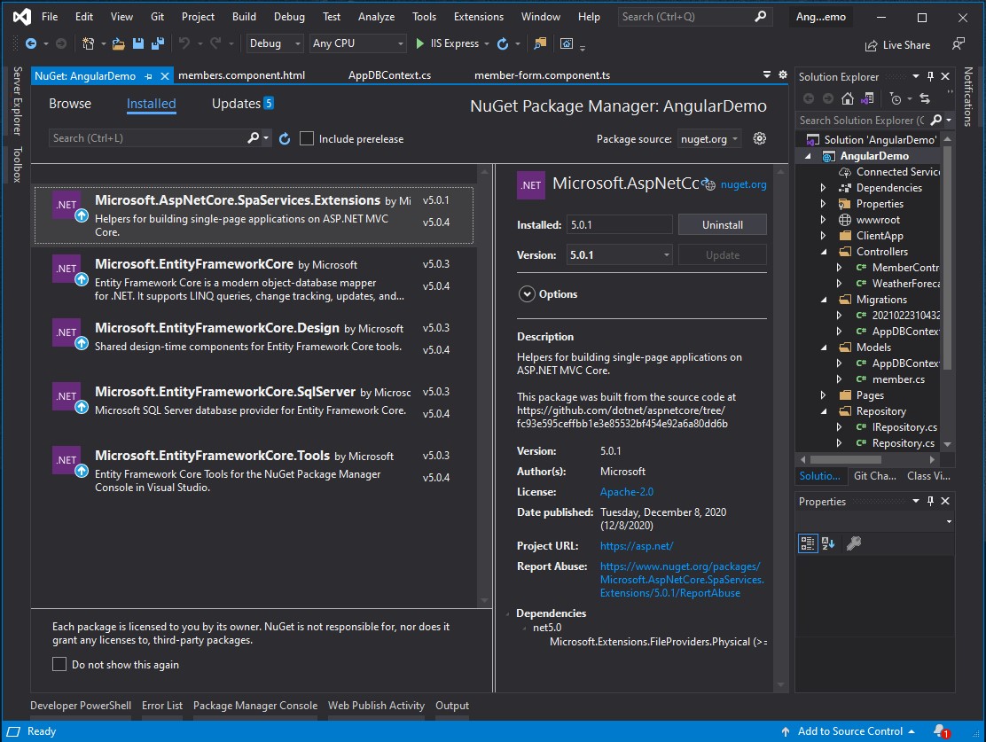 Angular Application With Aspnet Core Web Api Freecode Spot