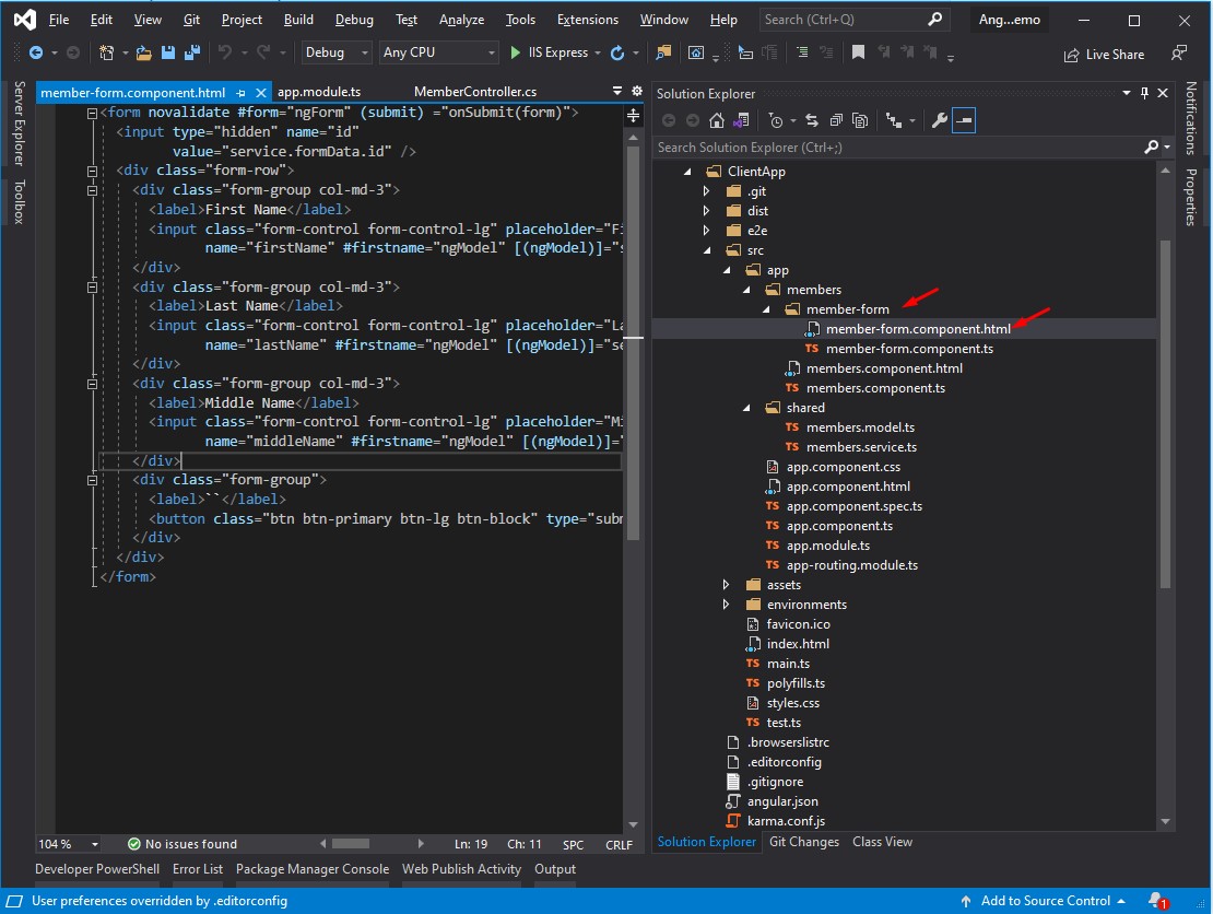 Angular 11 Application with ASP NET Core Web API | FreeCode Spot