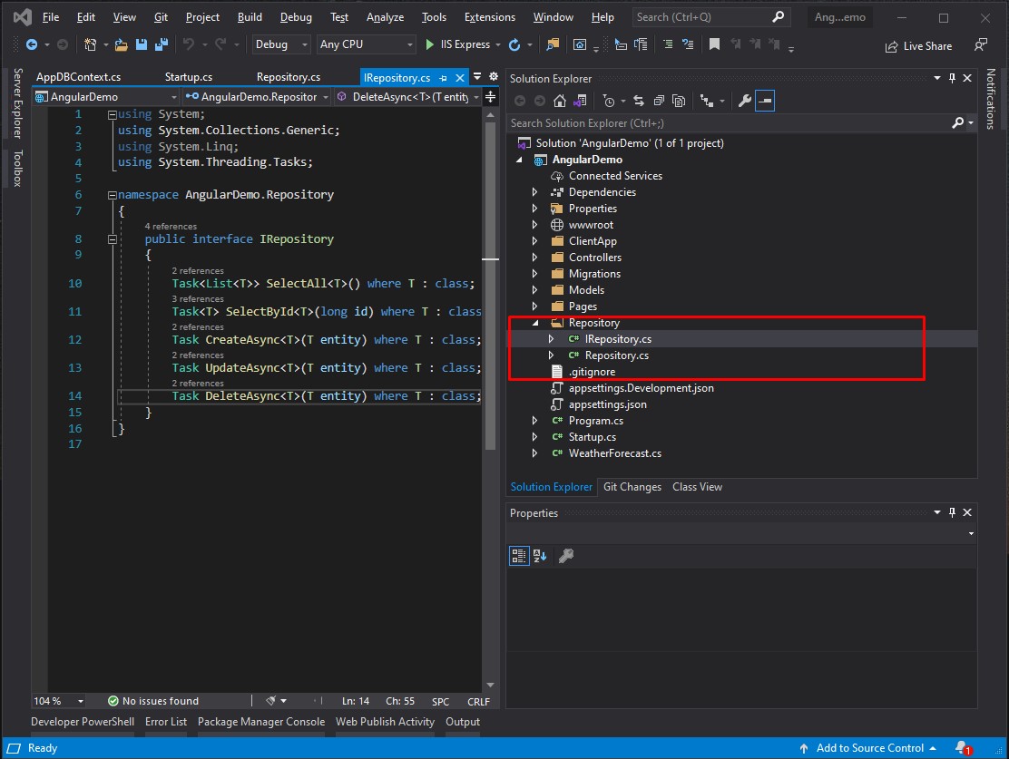 Angular Application With Aspnet Core Web Api Freecode Spot