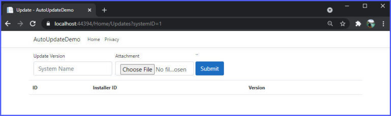 ClickOnce Auto-Update Installer Alternative using ASP.NET Core 5