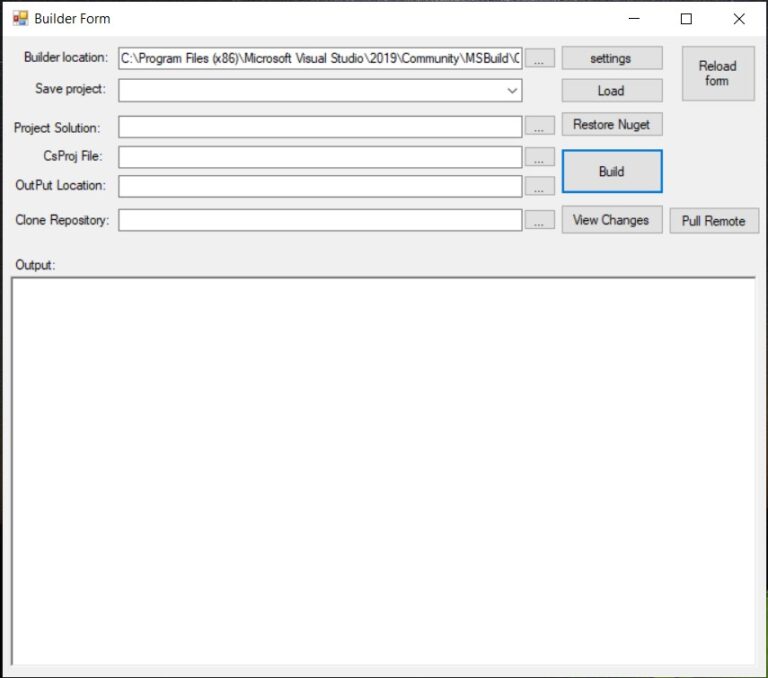 Run Msbuild Programmatically In C Using Powershell