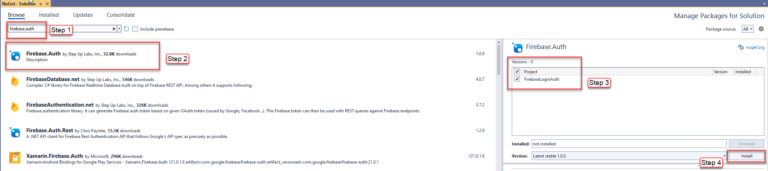 How to Integrate Firebase in ASP NET Core MVC