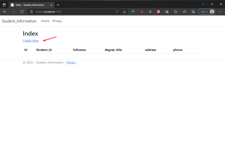 ASP.NET Core CRUD Operation with Firebase Database