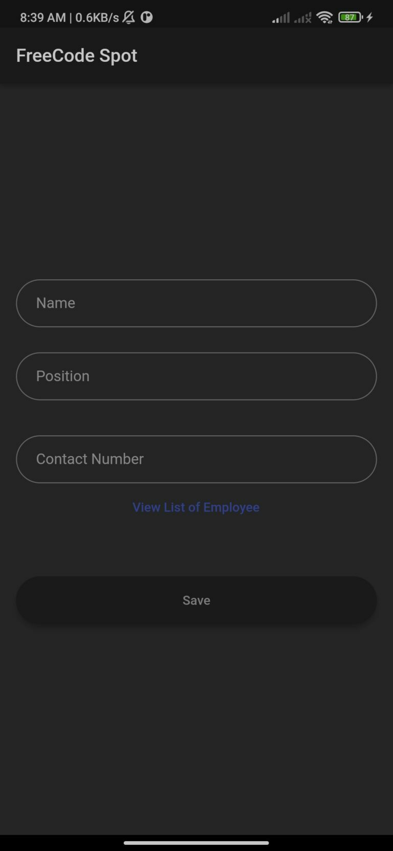 Crud Operation In Flutter Using Firebase