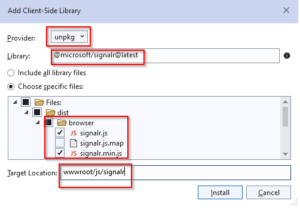 How to implement Real-time notification using SignalR