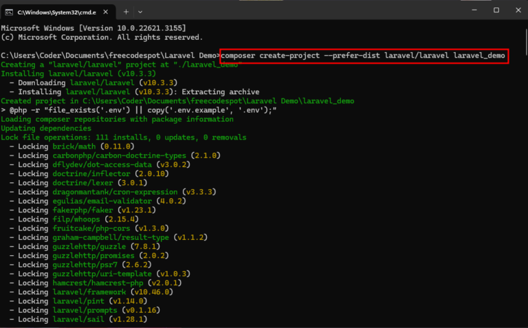 Setting Up Laravel Development Environment on Windows 11
