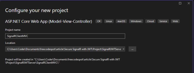 Secure SignalR Connection with JWT in ASP.NET Core API