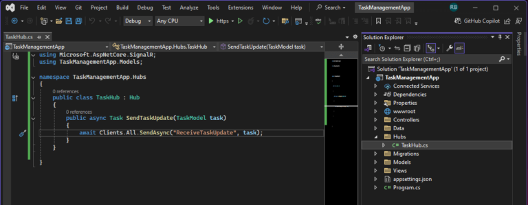 Building a Real-Time Task Management App with ASP.NET Core and SignalR Building a Real-Time Task Management App with ASP.NET Core and SignalR