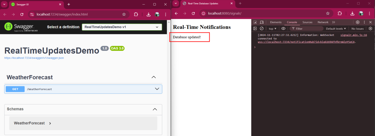 Real Time Database Updates In Aspnet Core Using Signalr With Sql Server