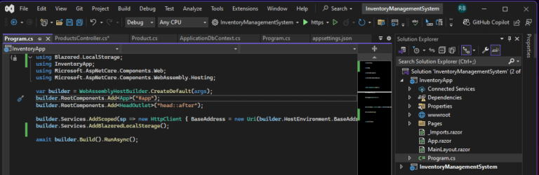 Inventory System with Offline Support in ASP.NET Core & Blazor