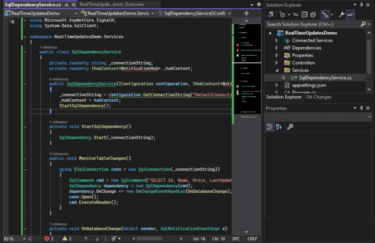 Real Time Database Updates In Aspnet Core Using Signalr With Sql Server