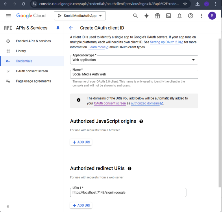 Creating a Social Media Authentication System in ASP.NET Core with Identity