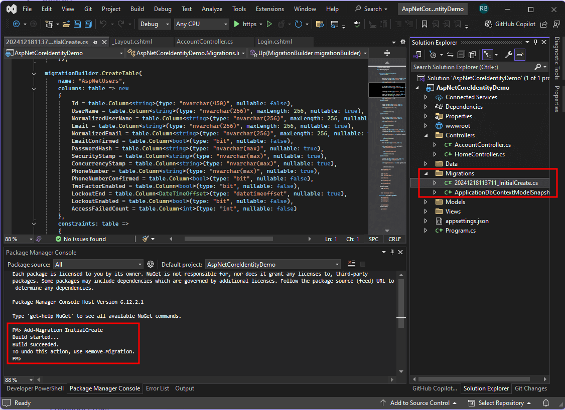 Implement Identity Auth & Authorization in ASP.NET Core 8