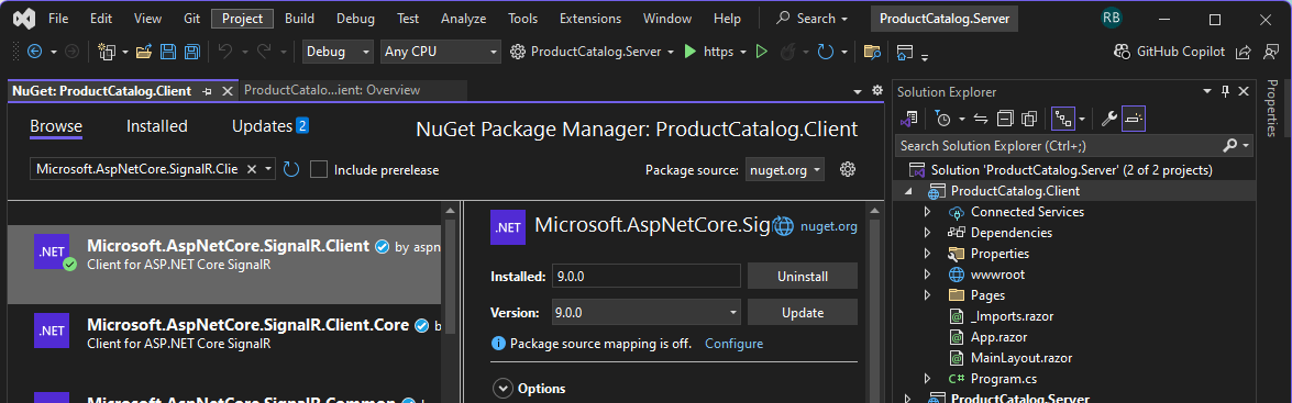 Real-Time E-Commerce Catalog with ASP.NET Core & SignalR